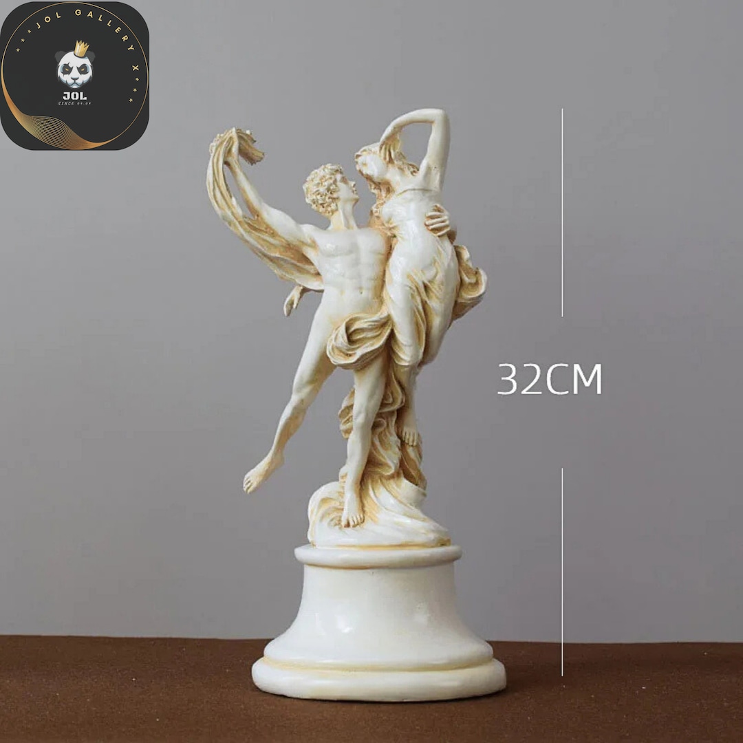 Ancient Greek Athena God of Love Statue Sculpture Angel Couple Resin ...