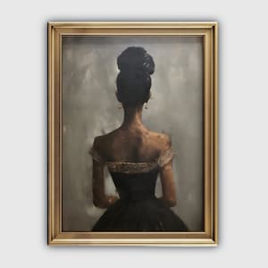 Female Vintage Portrait African American Wall Art Black Girl Wall Art Vintage Black Woman ...