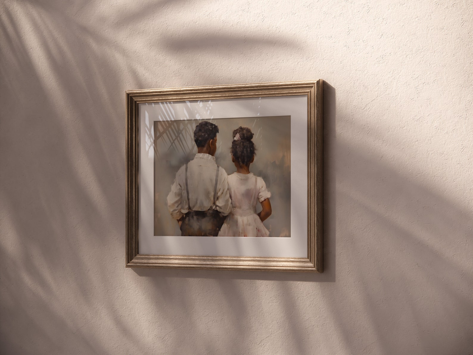 Brother and Sister Decor, Siblings Prints, Vintage African American Art ...