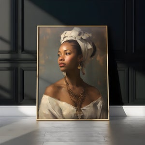Female Vintage Portrait African American Wall Art Vintage Black Woman Portrait - Etsy