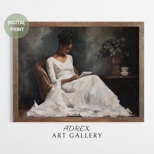 Female Vintage Portrait African American Wall Art Vintage Black Woman Portrait - Etsy