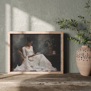 Female Vintage Portrait | African American Wall Art | Vintage Black Woman Portrait | Brown Skin ...
