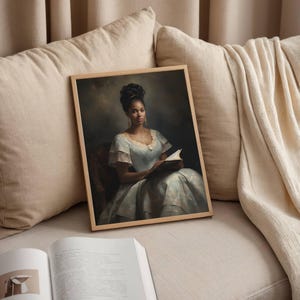 Female Vintage Portrait | African American Wall Art | Vintage Black ...