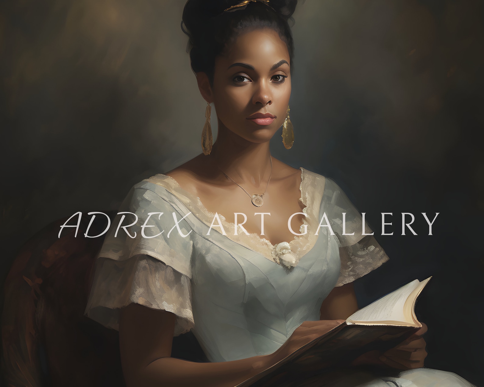 Female Vintage Portrait African American Wall Art Vintage Black Woman ...