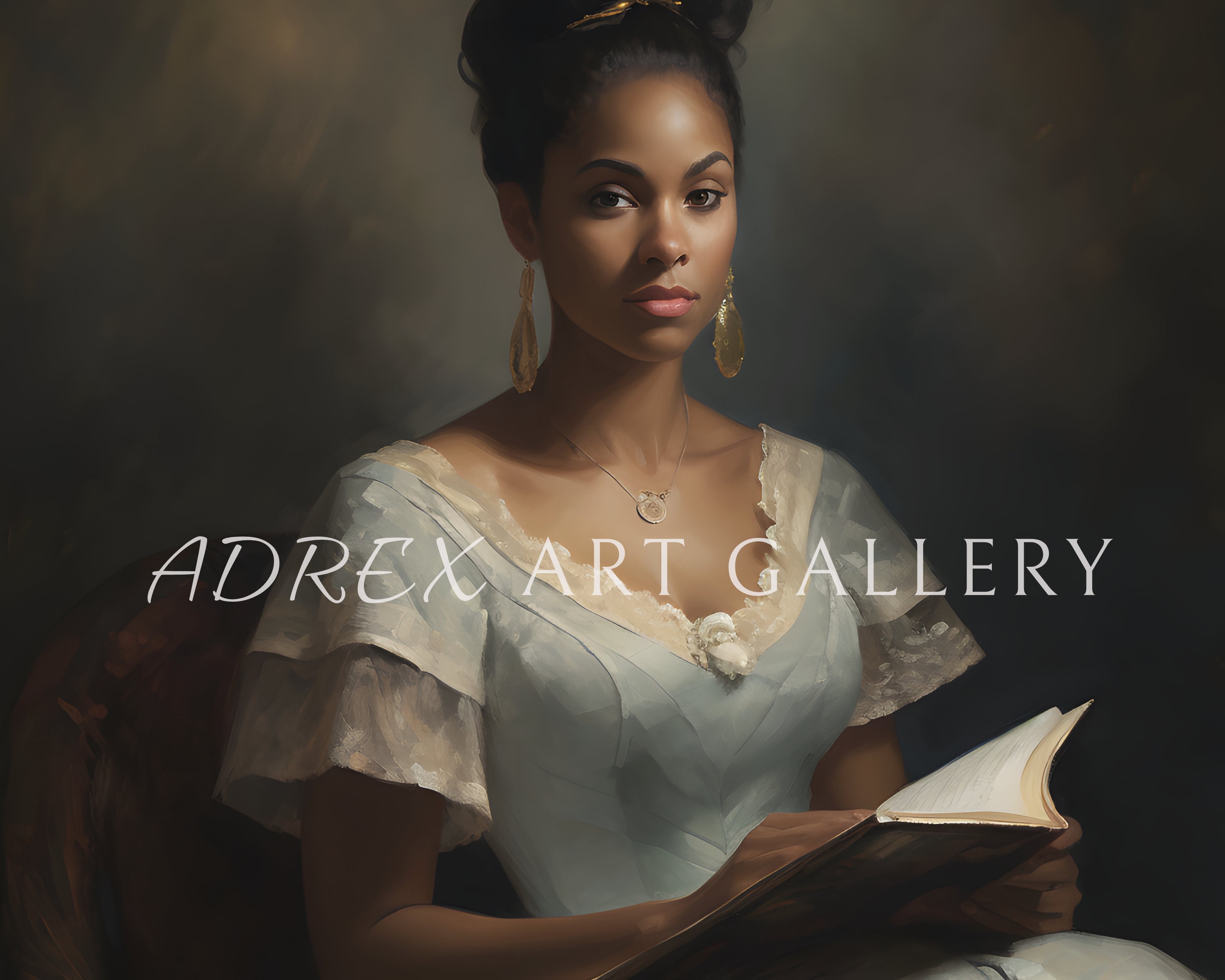 Female Vintage Portrait African American Wall Art Vintage Black Woman Portrait - Etsy