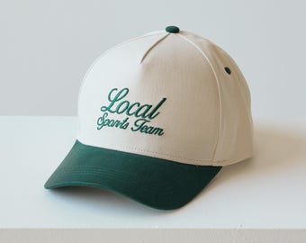 Vintage Style Two Tone Local Sports Team Embroidered Snapback | Cream ...
