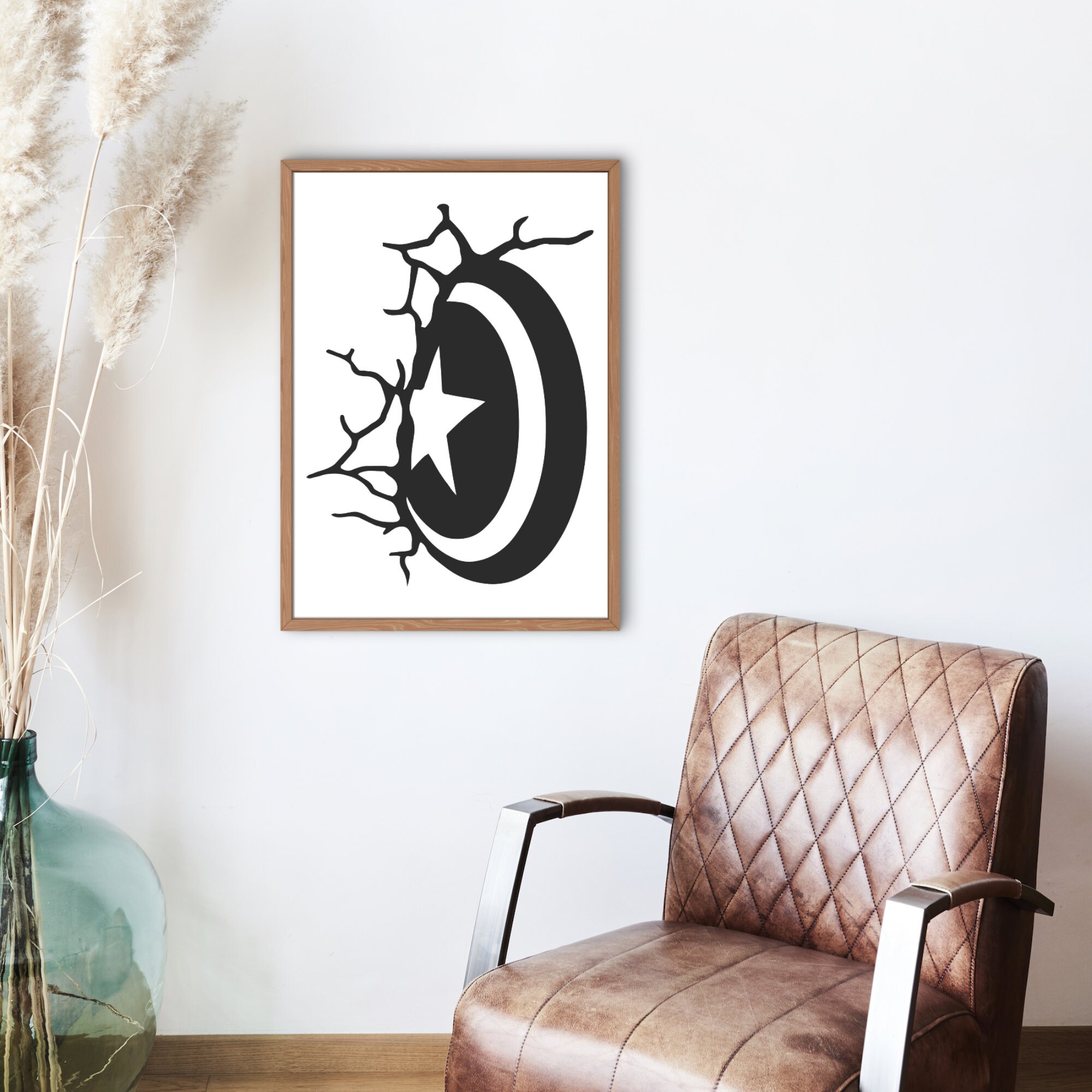 C.A Shield Silhouette Vector Print Ai-pdf-svg-png-eps Instant Download ...