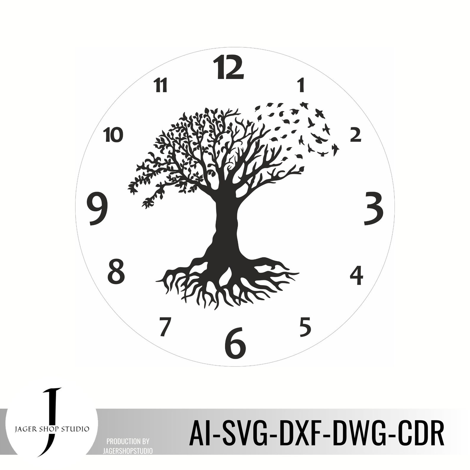 Clock SVG , Clock Laser Cut File , Clock SVG Template , Clock SVG ...