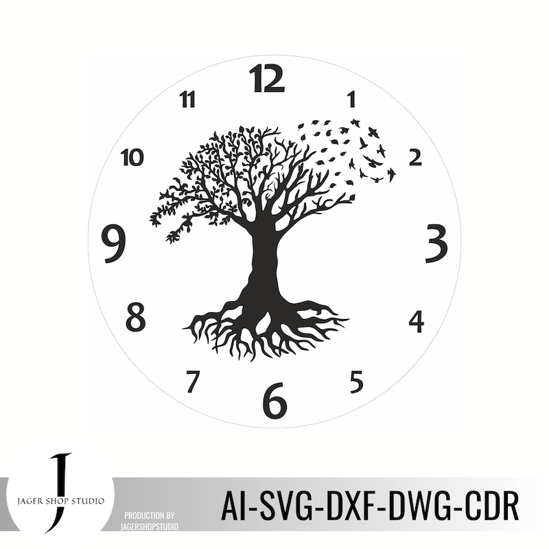 Clock Svg - Etsy