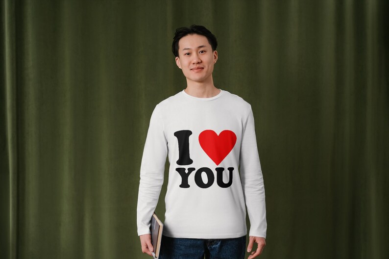 I Love You Design Ai-pdf-svg-eps-dxf Digital Illustration Art - Etsy