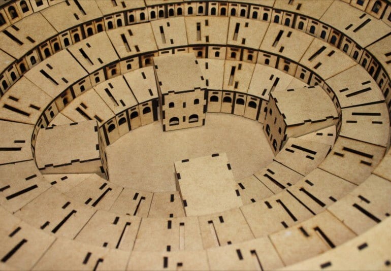 3 Mm Wooden Colosseum Laser Cut Template - DIY Ancient Rome ...