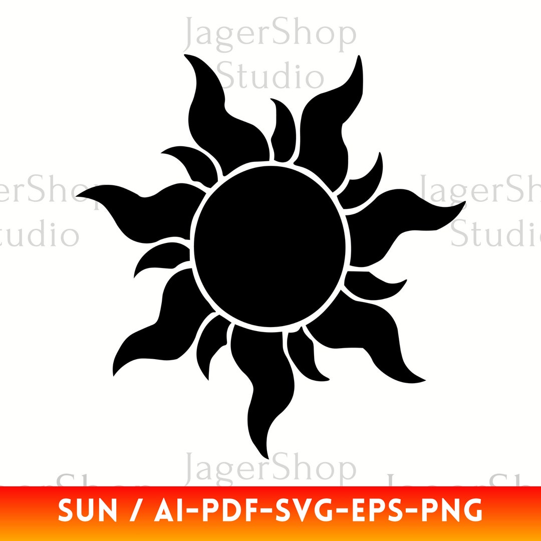 Sun Vector Art Ai-pdf-svg-eps-png Instant Download for Print - Etsy UK