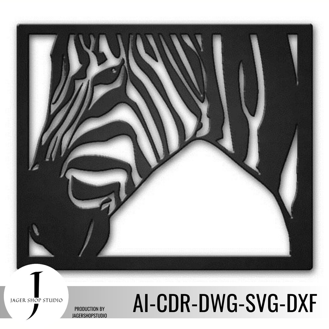 Zebra Wall Art: Laser Cut SVG Files for DIY Decor (digital Download) - Etsy