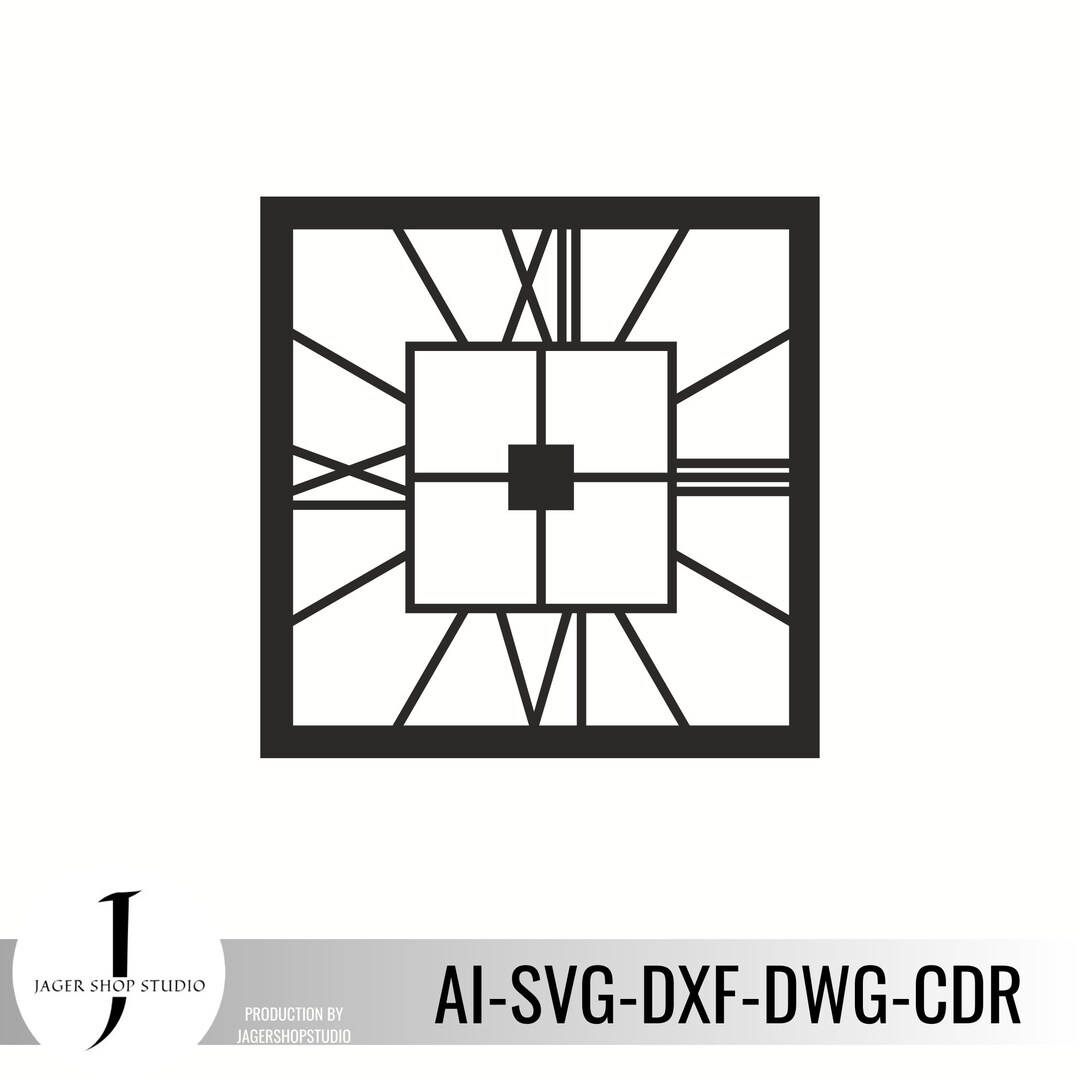 Clock SVG , Clock Laser Cut File , Clock SVG Template , Clock SVG ...