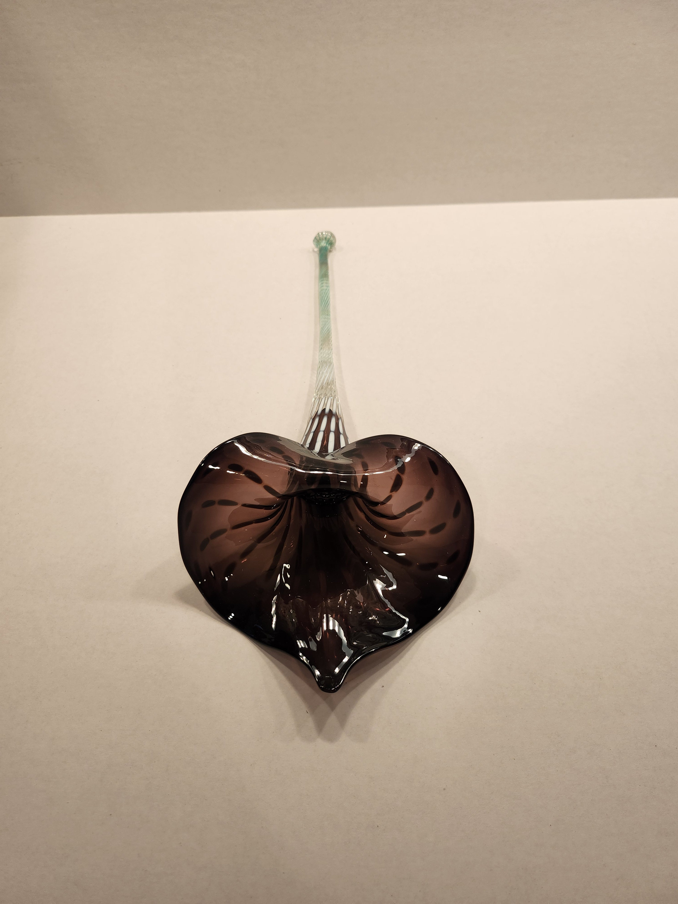 Unique Handblown Glass Lily Sculpture - Etsy