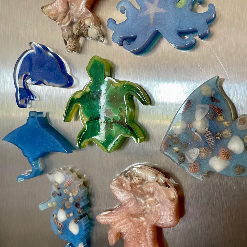 Resin Magnet - Etsy