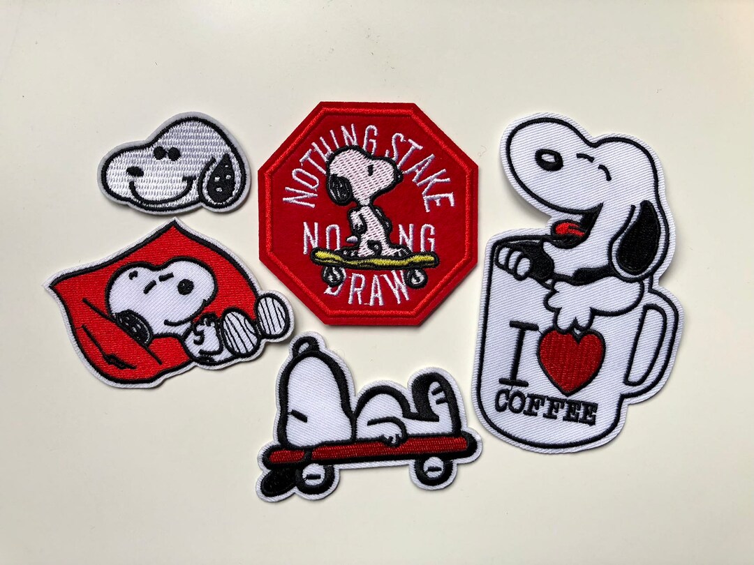 Snoopy Iron on Patches 5/5 - Etsy