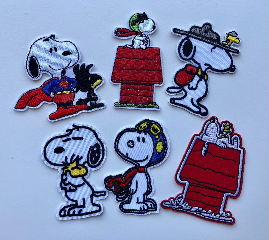 Snoopy Iron on Patches 3/6 - Etsy