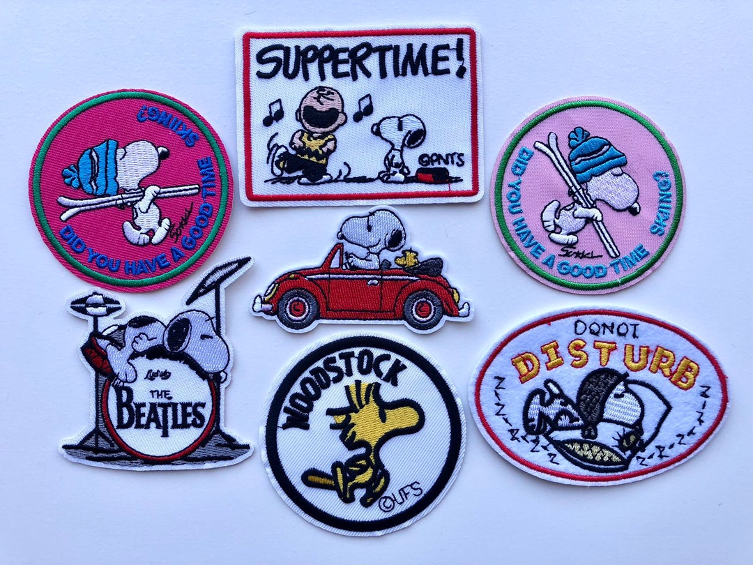 Snoopy Iron on Patches 2/6 - Etsy