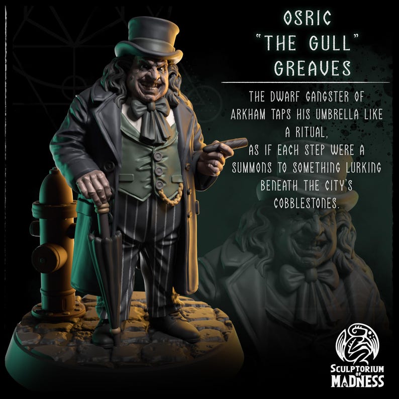 Osric "the Gull" Greaves - Chulhu Investigator RPG, D&D, Character ...
