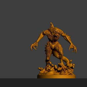 Mythos Villains Deep One Monster, Creature, RPG, D&D, Character, 32mm ...