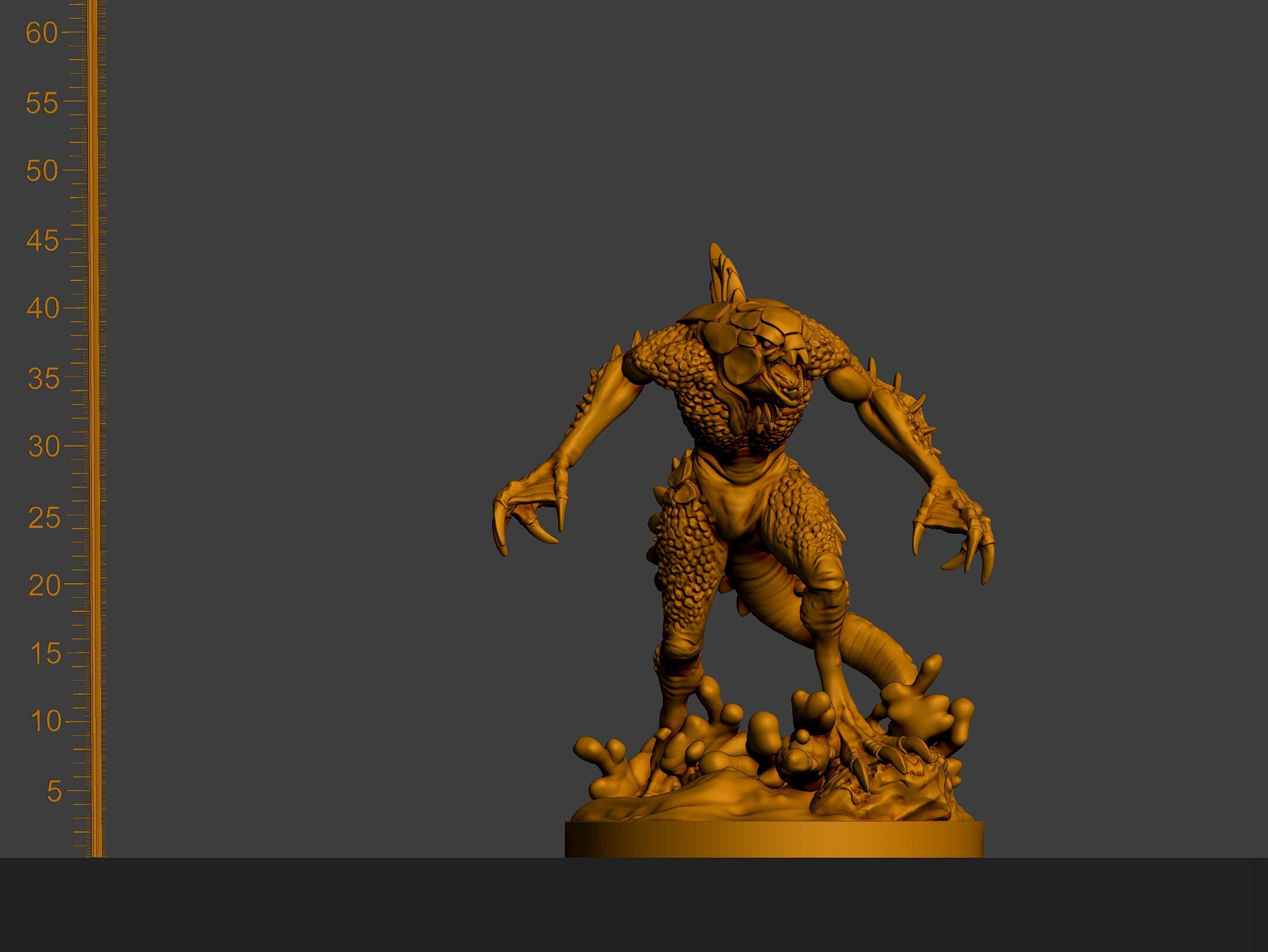 Mythos Villains Deep One Monster, Creature, RPG, D&D, Character, 32mm ...