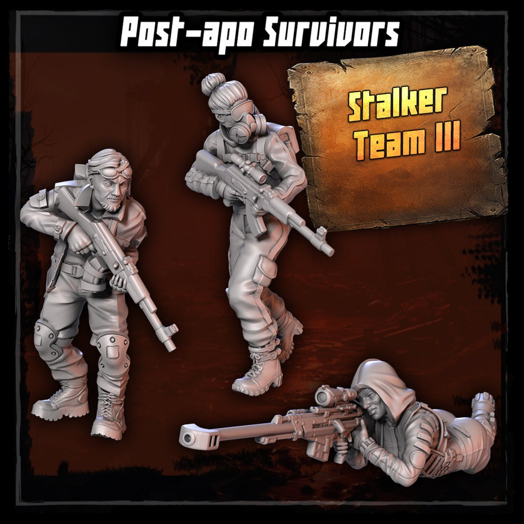 Post-Apo Überlebende - Stalker Team III - Stalker, Metro, 32 mm - Sci ...