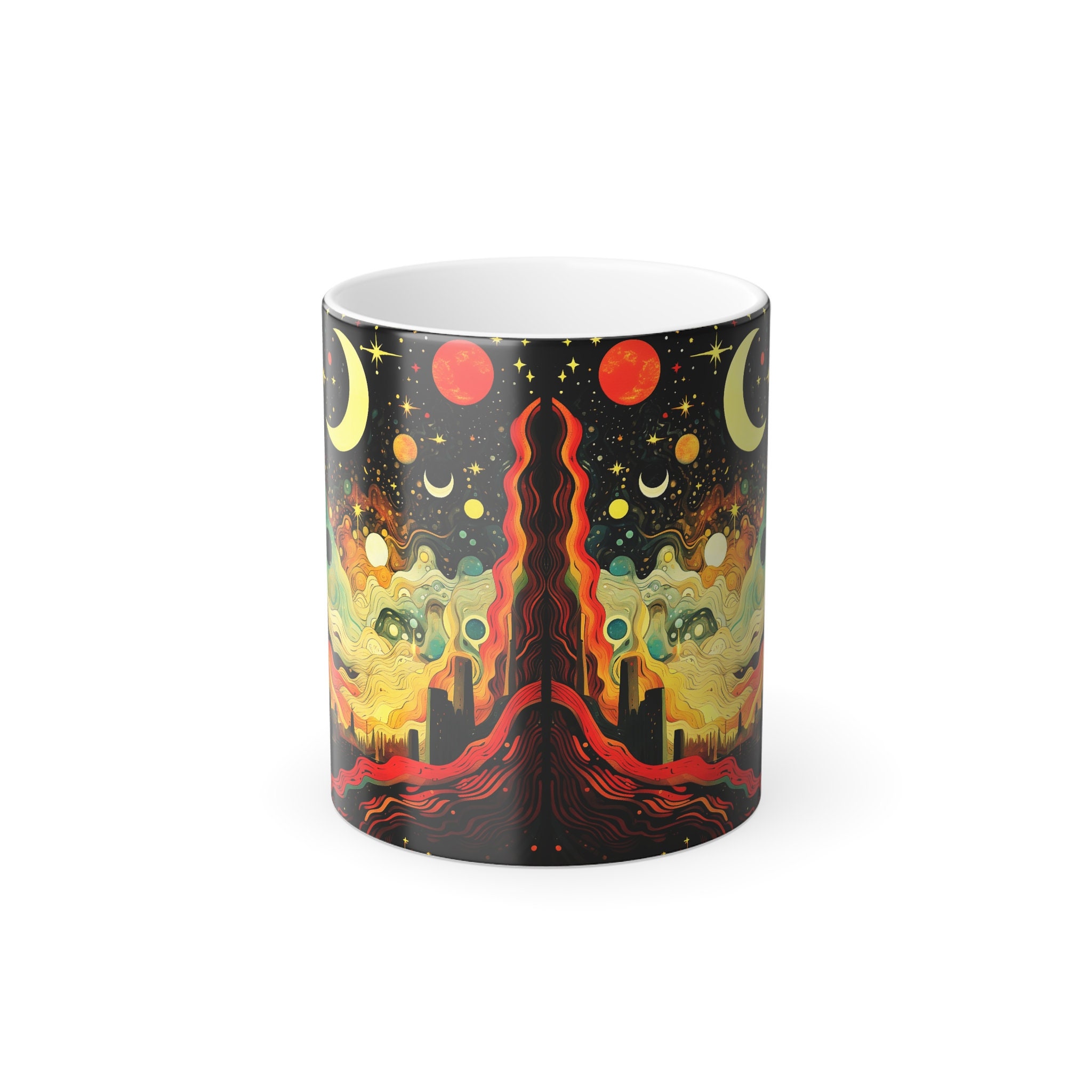 Night Sky Mug Dreamcore Aesthetic Sky Starry Night Crescent Moon ...
