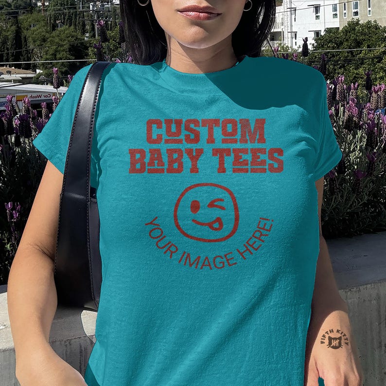 Personalized Y2K Baby Tee, Custom Photo Crop Top, 90s Fashion - Etsy