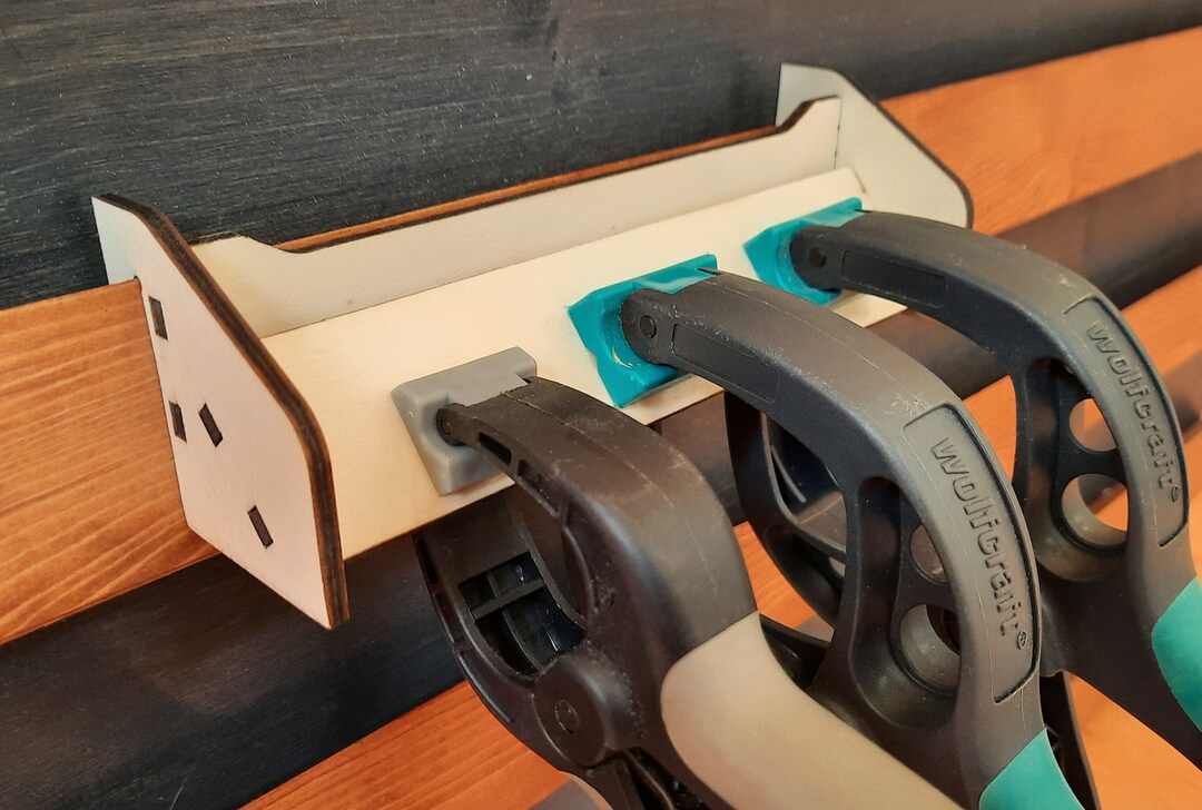 Spring Clamp Holder French Cleat Digital Download DXF, SVG, PDF - Etsy