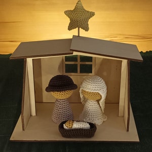 Nativity Stable Christmas SVG Laser Cut File Digital Download of a File ...