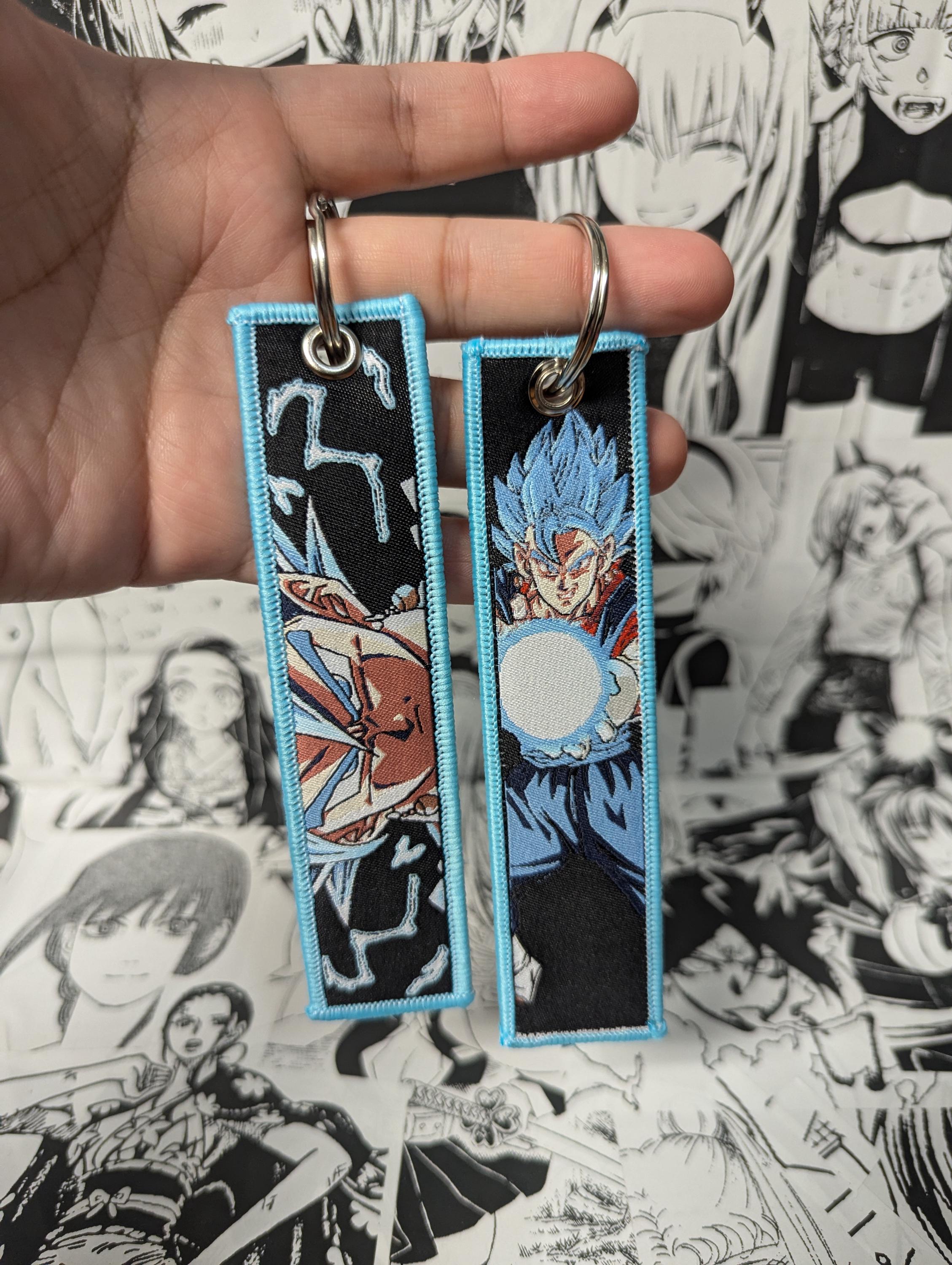 Anime Manga Woven Embroidered Jet Tag Keychain - Etsy
