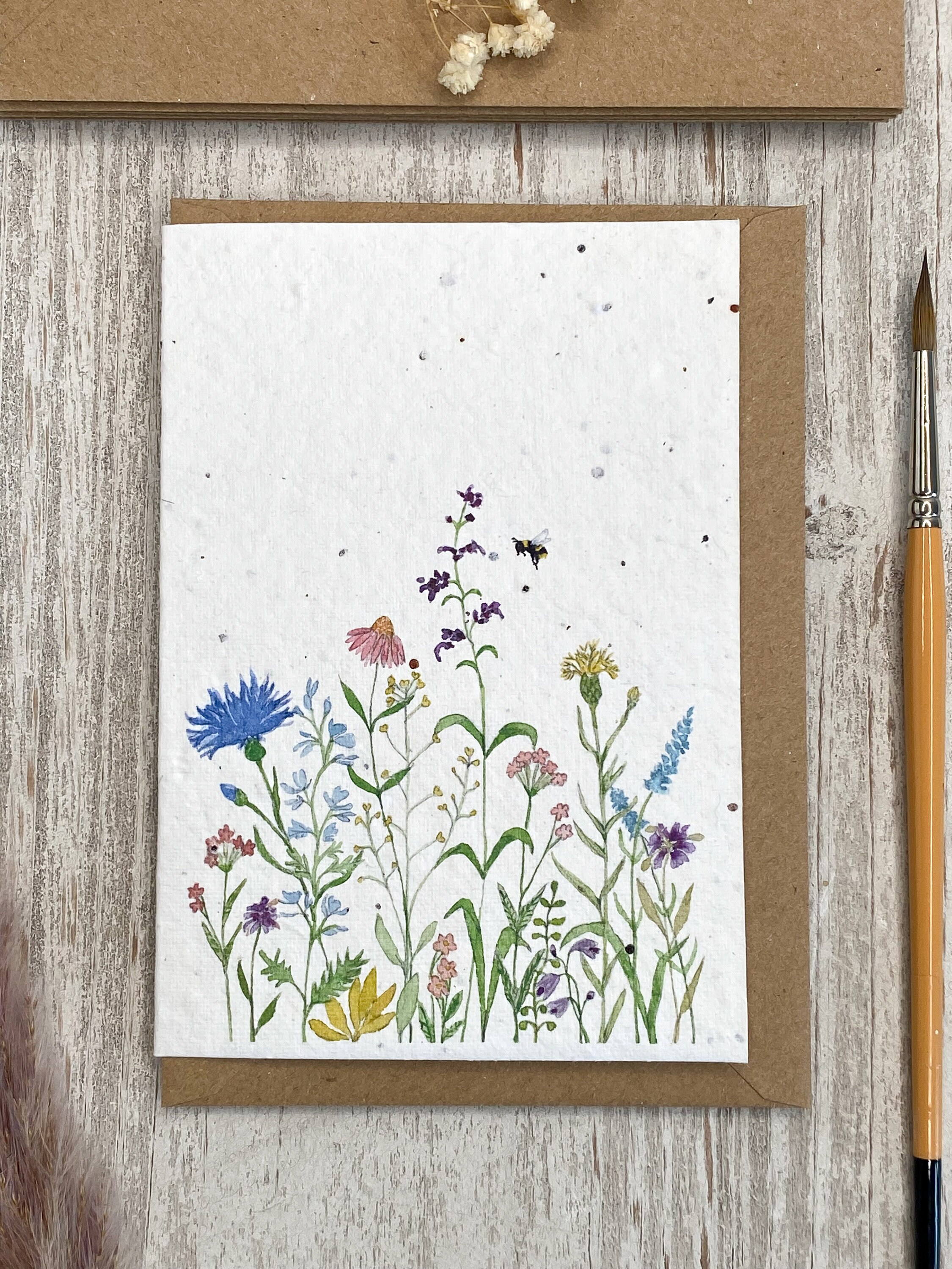 Plantable Wildflower Seed Greeting Card - Any Occasion - for a Garden ...