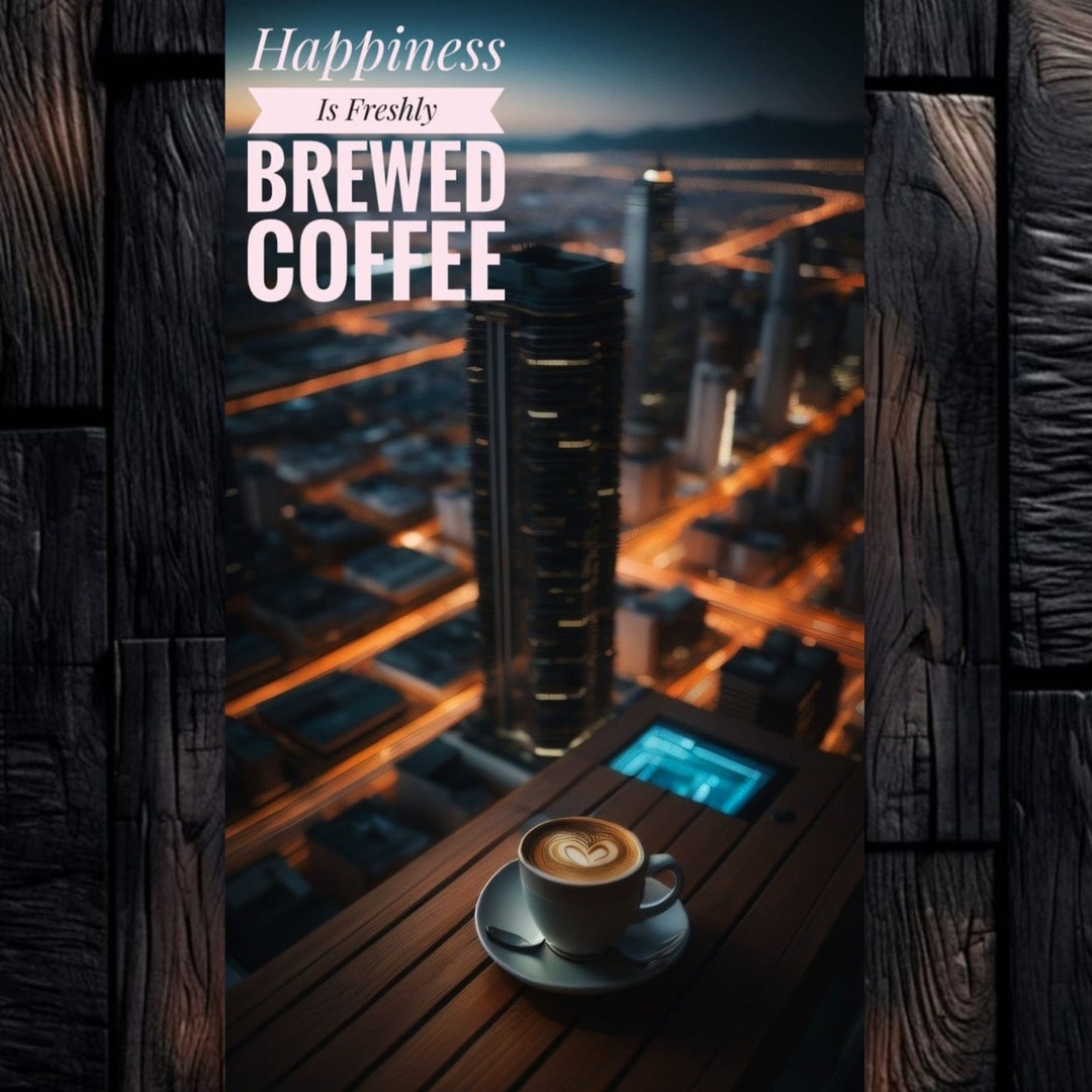 Elevated Elegance: Coffee With a Skyline View - Etsy