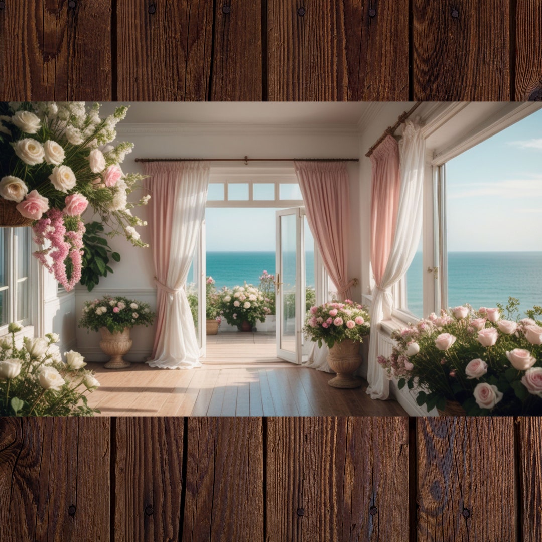 Seaside Elegance : the Rose-adorned Terrace Cottage - Etsy