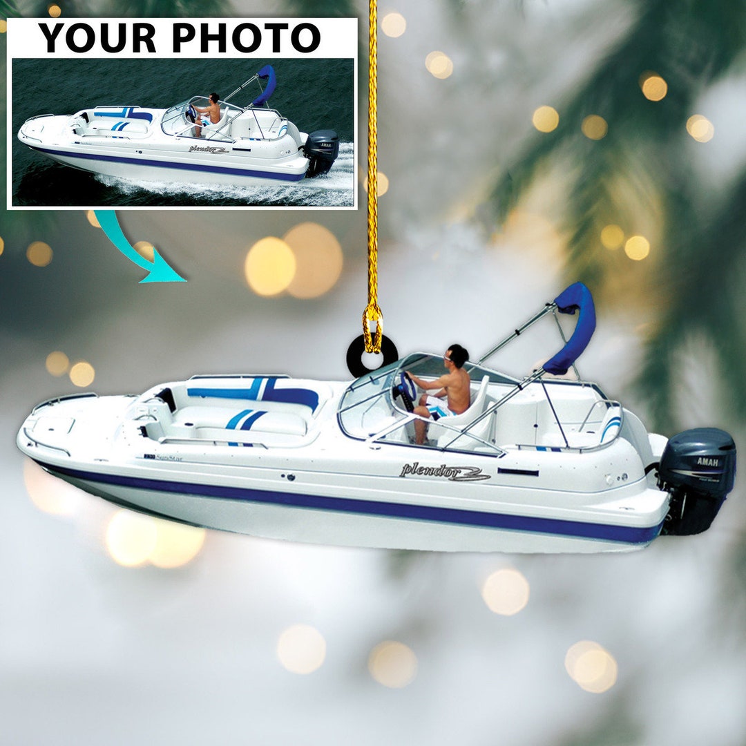 Personalized Boats Ornament Custom Photo Boats Ornament - Etsy
