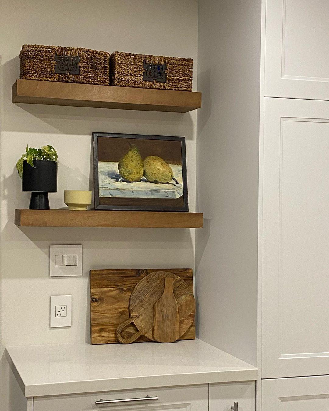 Wood Floating Shelf | Custom Sizing | Wall Mounted Floating Shelf - Etsy