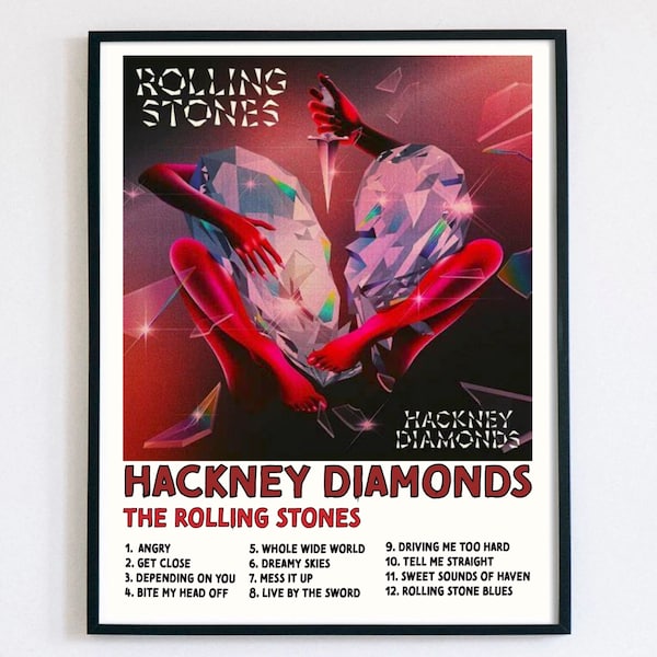 Rolling Stones Hackney Diamonds Wall Art - Etsy