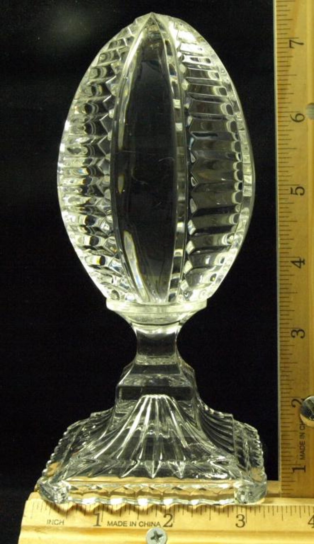 Vintage Waterford Crystal 7 1/2" Tall Football Figurine or Paperweight ...