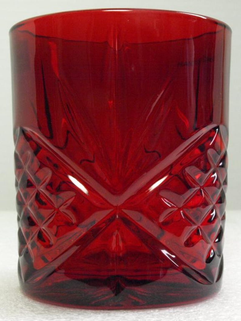 Godinger Dublin Red Crystal Old Fashioned Glasses, Set of 4 - Etsy