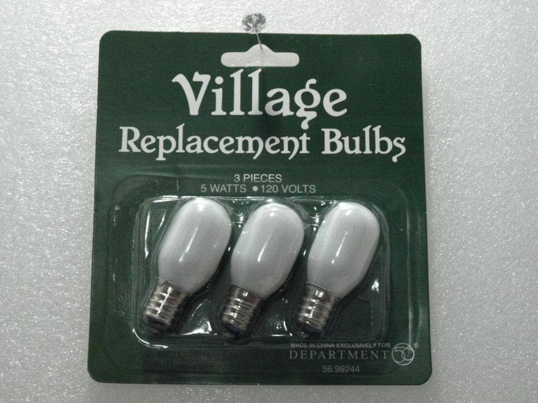Dept 56 Village Accessories "replacement Bulbs 3 Pk 56.99244" Brand New ...