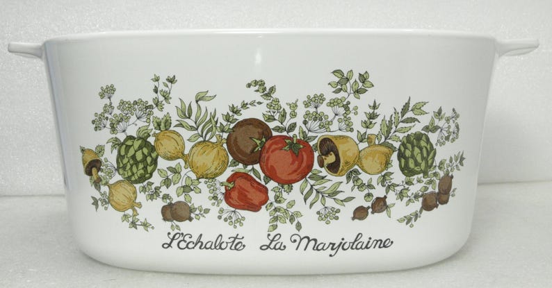 RARE Corningware L’echalote La Marjolaine, Spice of Life 3 Quart - Etsy