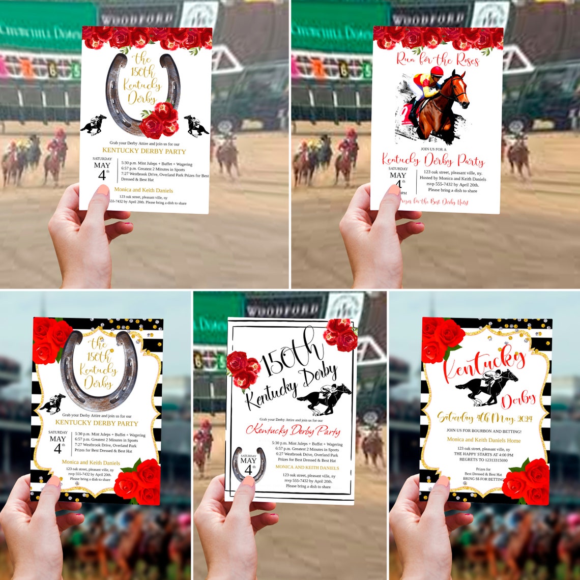 Kentucky Derby Party Invitation, Preppy Hat Derby Day Invitation, Run ...