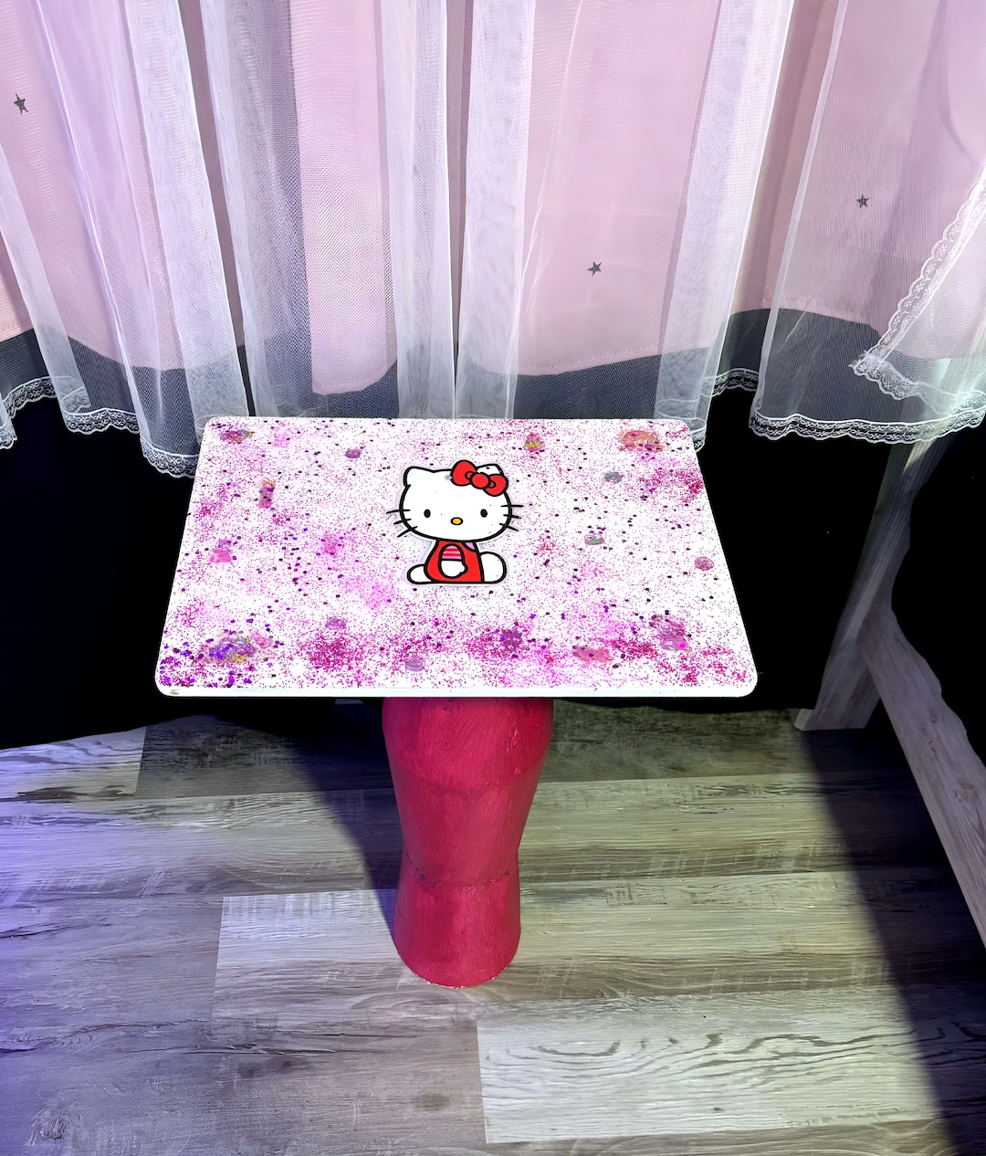 Resin Handmade Hello Kitty Accent Table - Etsy