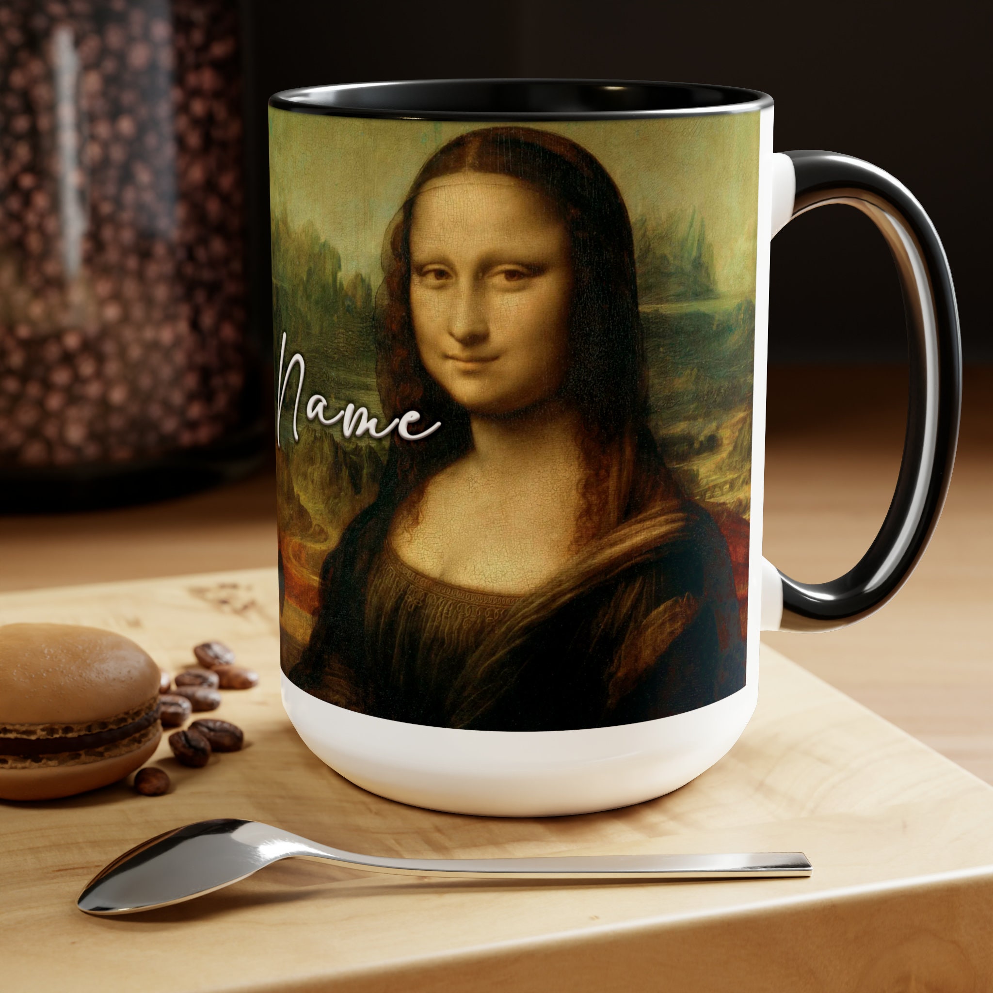 Personalized Mona Lisa Coffee Mug, Perfect Gift for Art Lovers, the ...