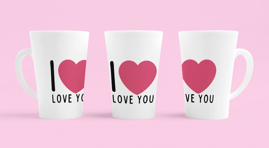 Cute i Love You Coffee Mug, Couples 12oz Conic Mug, Best Gift for ...