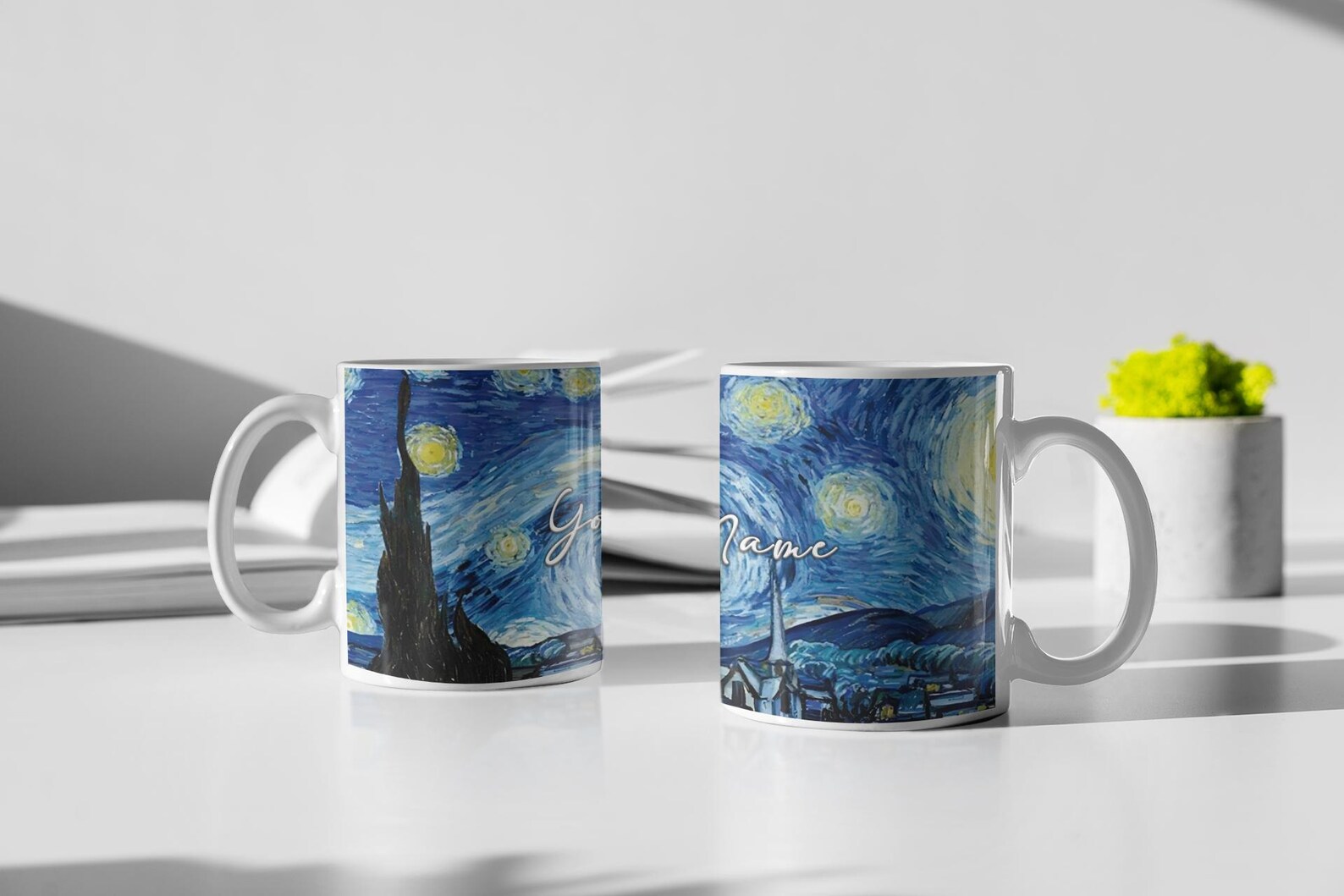 Personalized Starry Night Mug, Van Gogh's Starry Night Mug for Art ...