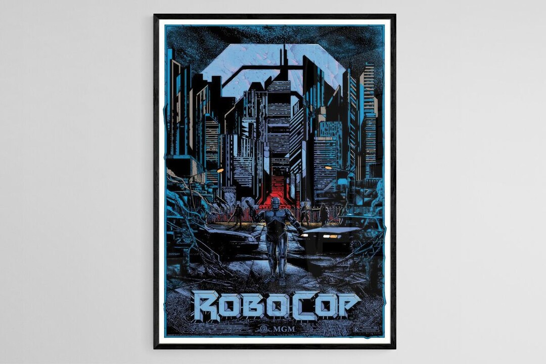 Robocop Print, Robocop Poster, Movie Poster, Robocop Movie Art, Home ...