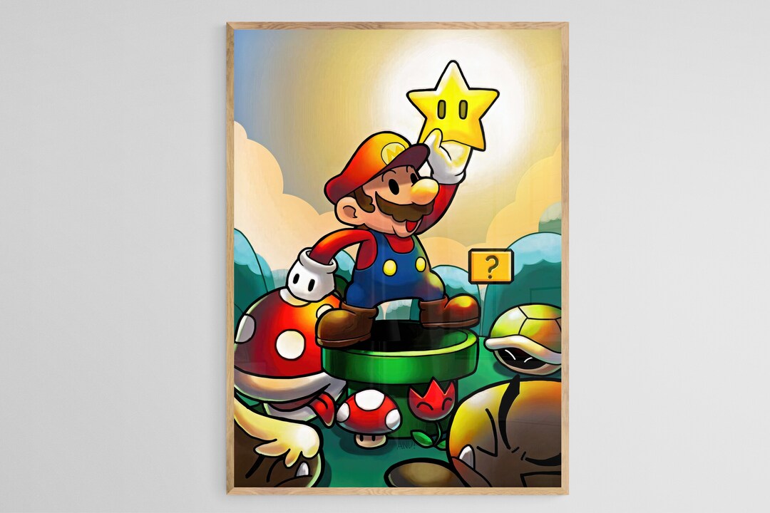 Super Mario Wall Art Super Mario Poster Print Super Mario - Etsy