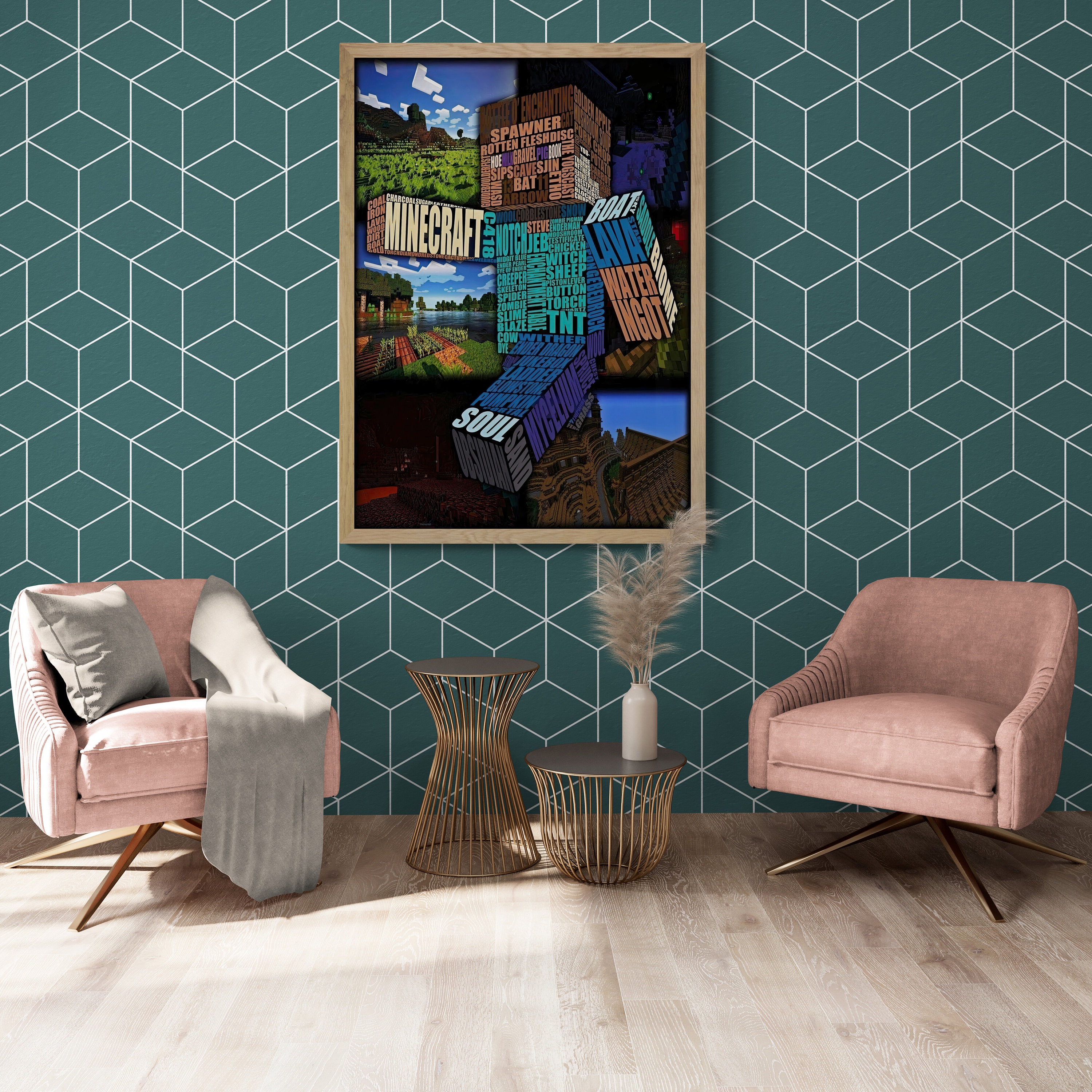 Minecraft Wall Art, Minecraft Poster, Minecraft Art, Game Poster sold ...